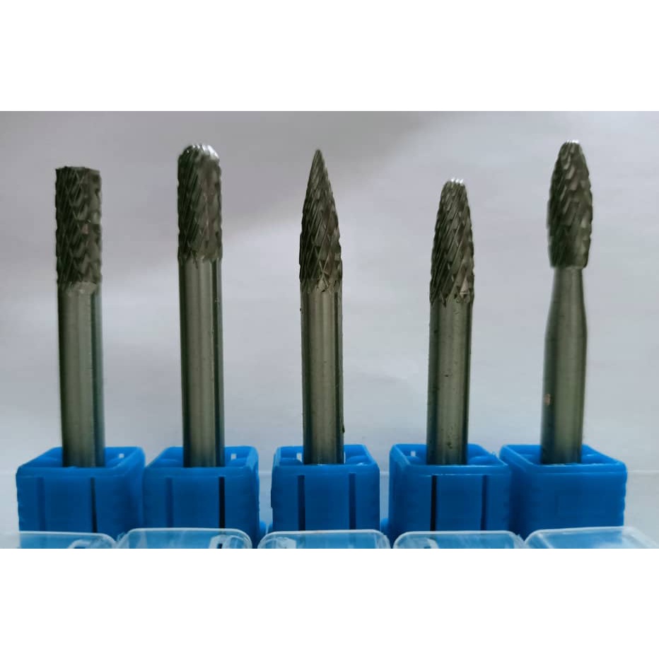 Mata Porting Tungsten carbide burrs sets (Double Cut) | Shopee Malaysia
