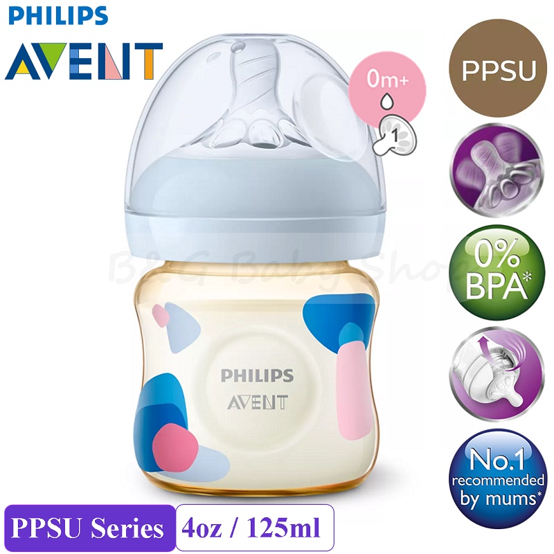 Philips Avent Natural PPSU Anti Colic Wide Neck Baby Newborn Milk ...