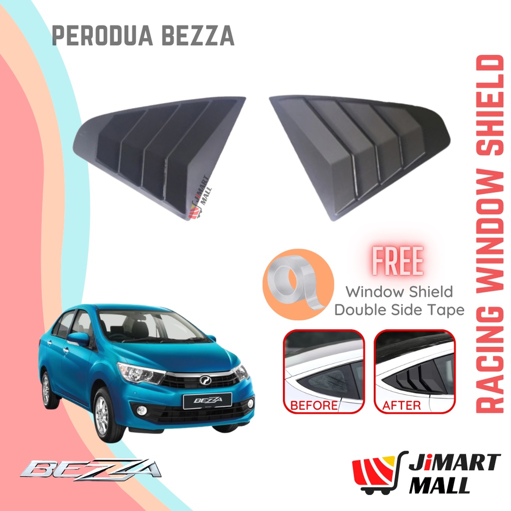 PERODUA WINDOW COVER MATTE BLACK Alza Axia Bezza Myvi Protector Shield ...