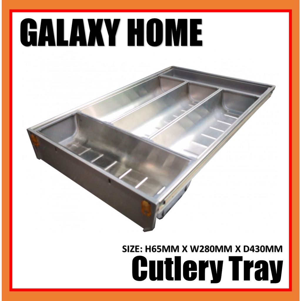 Kitchen-Cabinet Drawer System Stainless Steel Cutlery Tray Kabinet ...
