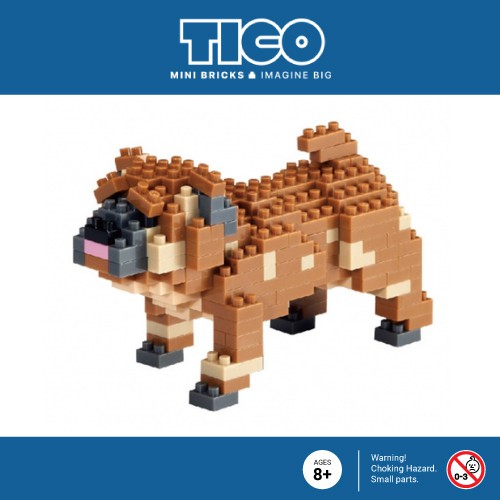 TICO Mini Bricks CLASSICAL DOG - Pug | PET Series | TICO 微型積木 | 經典DOG ...