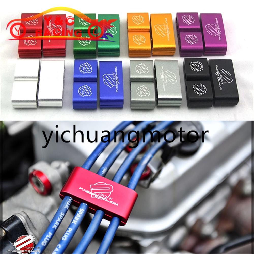 Car Modified JDM Cable Clip Universal Aluminum Alloy Three-in-One ...