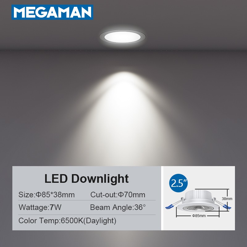 Megaman LED Spot light Downlight Panel Slim Ceiling Energy Saving Home ...