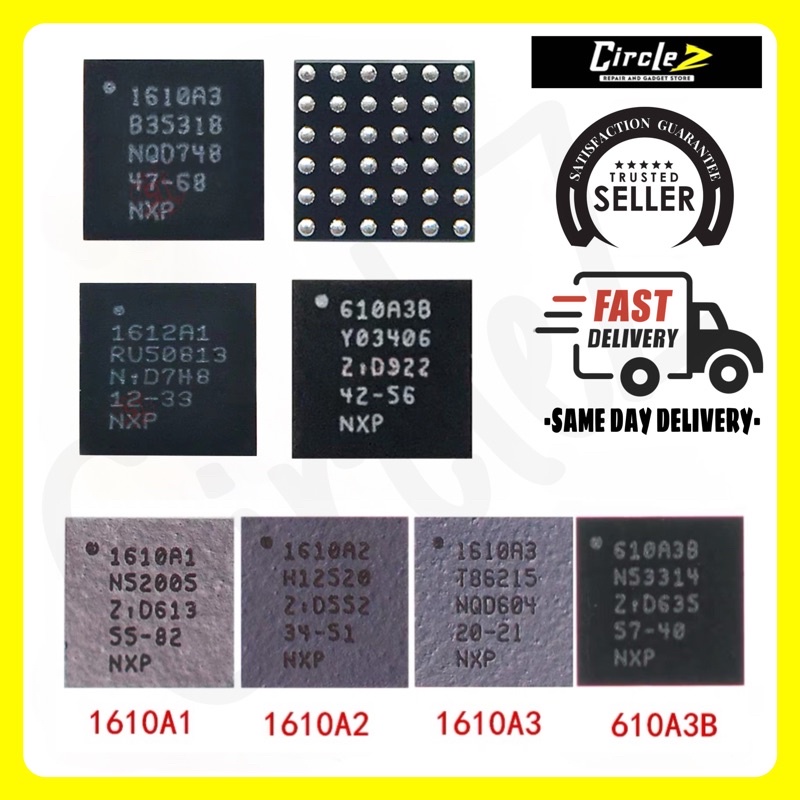CHARGING IC U2 1608A1 1610A1 1610A2 1610A3 610A3B REPLACEMENT FOR IP 5 5S 6 6S 6 PLUS 7 PLUS 8 ...