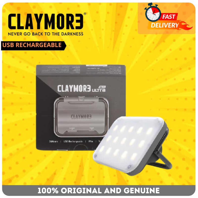 🔥100% ORIGINAL🔥 Claymore Ultra Mini Rechargeable Area Light | Shopee ...