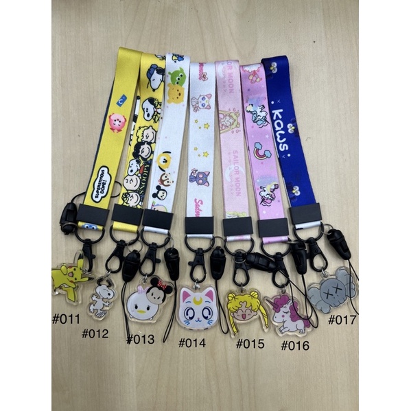 Cute Cartoon short lanyard mobile phone lanyard wristband handphone ...
