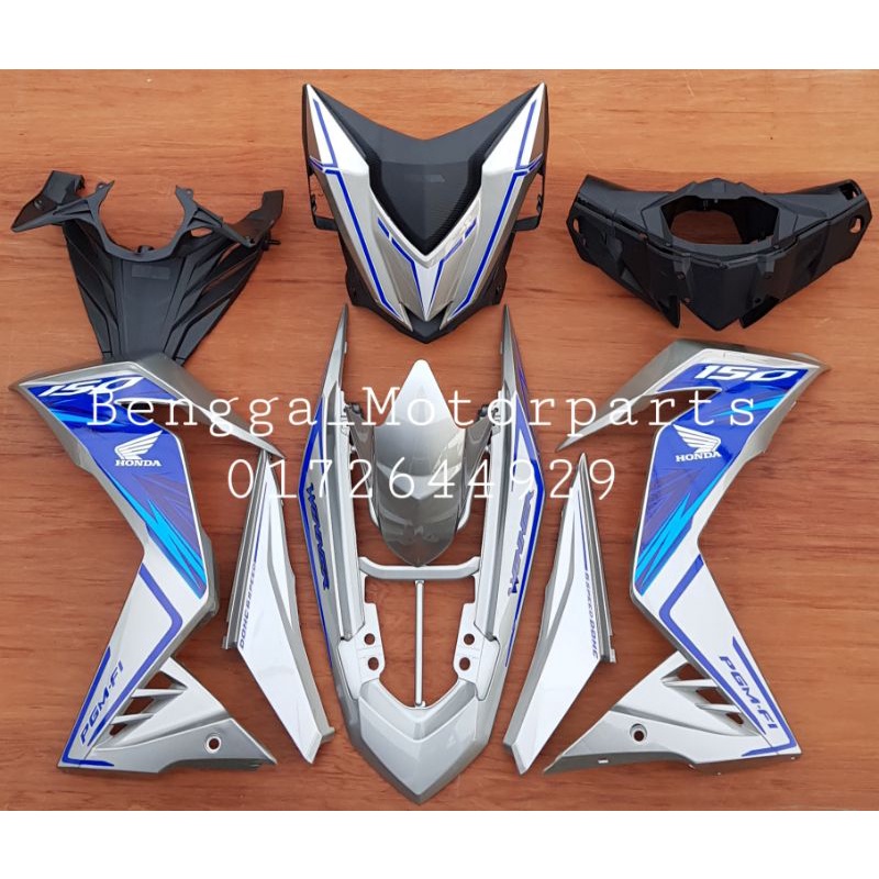 Rs150 V1 & V2 Cover Set Custom silver | Shopee Malaysia