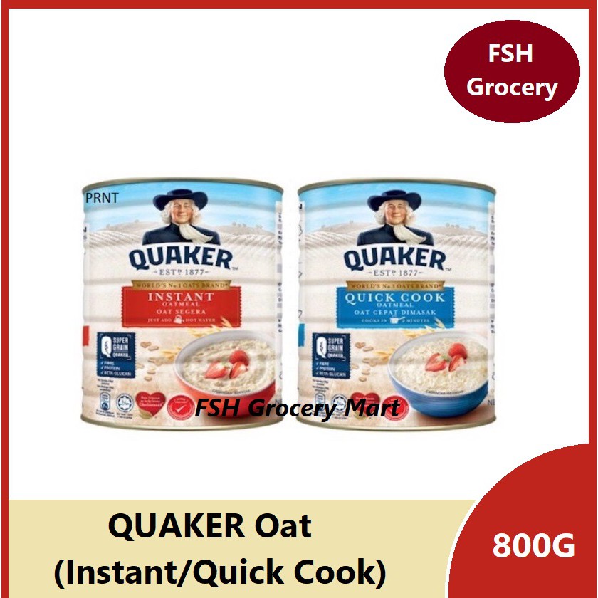 Quaker Oat 800G (Instant / Quick Cook) | Shopee Malaysia
