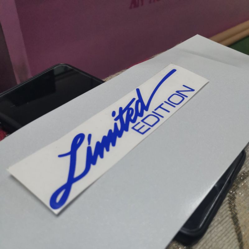 sticker potong cutting limited edition/ sticker kereta, sticker motor ...