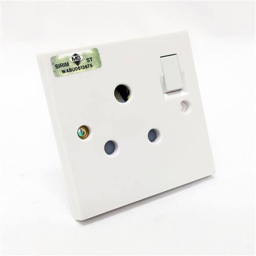 UMS 1215A PVC Switched Socket Outlet 15A 1 Gang | Shopee Malaysia