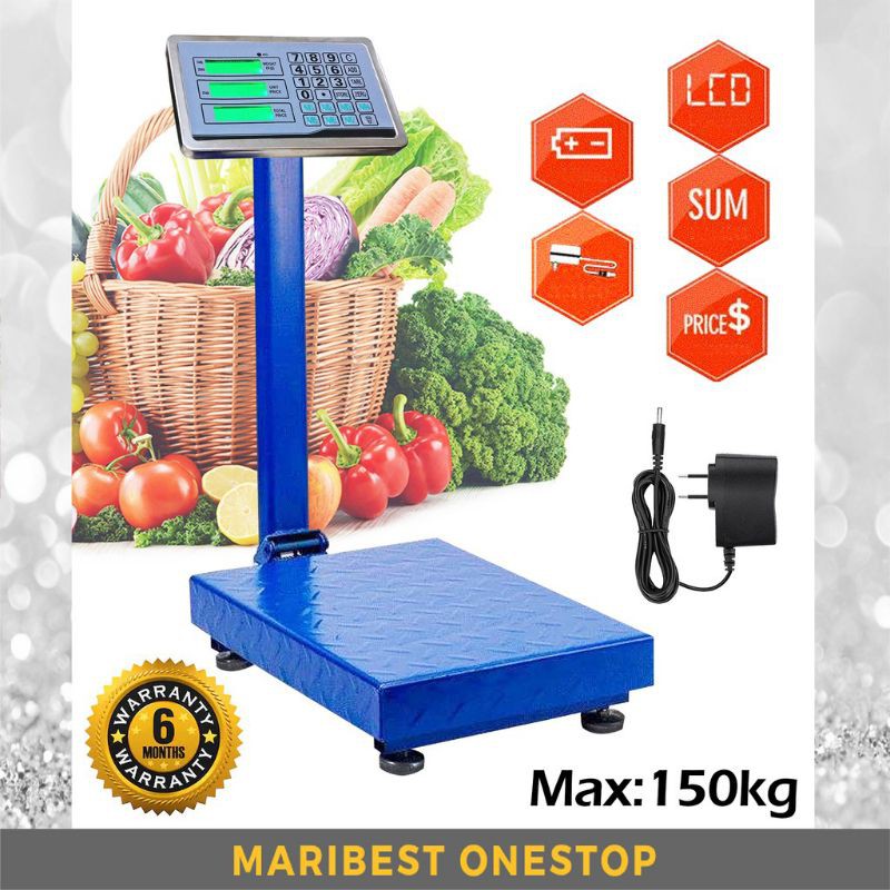 🔥Ready Stok🔥Penimbang Elektrik MAXIMUM150kg Penimbang Kedai Penimbang ...