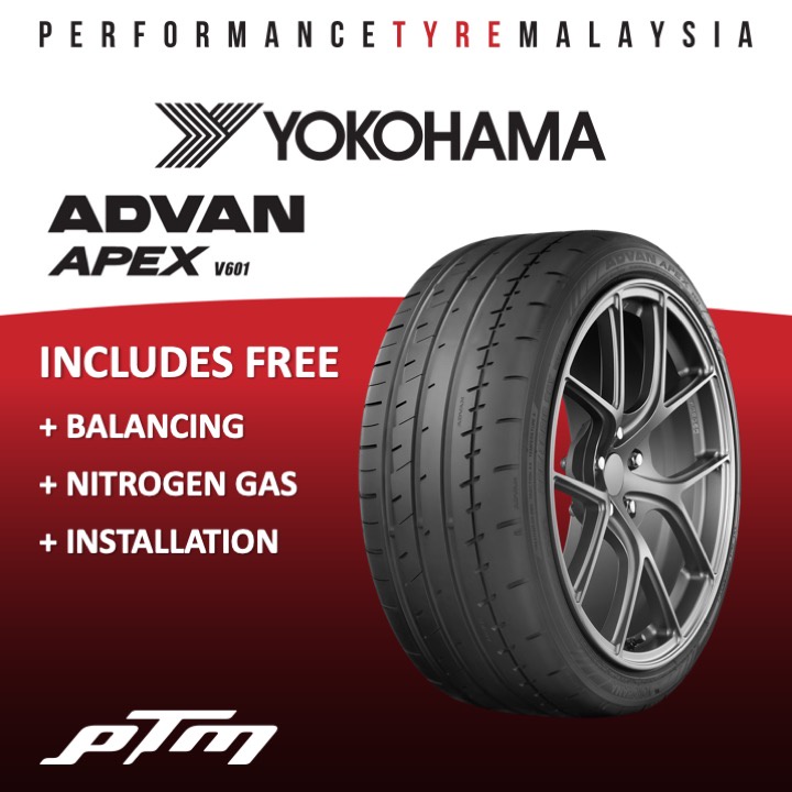 17 18 19 inch Yokohama ADVAN Apex V601 Tyre (FREE INSTALLATION/DELIVERY) Tayar Tire | Shopee ...