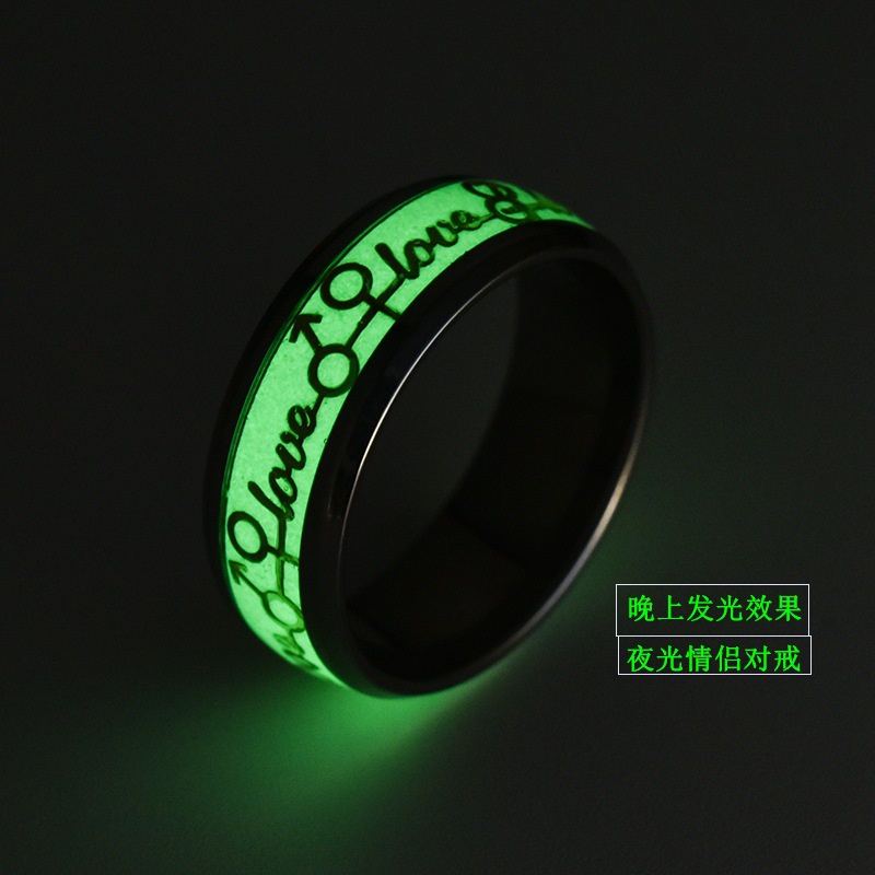 Luminous ring in Europe and America LOVE eternal love fluorescent ...