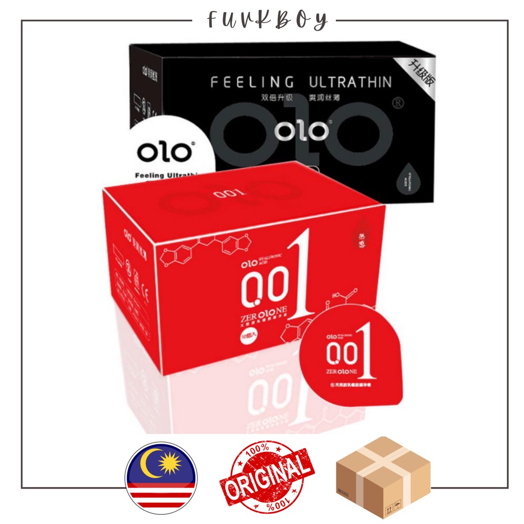 🔥Malaysia Stock🔥OLO Condom 001 Ultra Thin Hyaluronic Acid 10pcs OLO10件安全套 | Shopee Malaysia