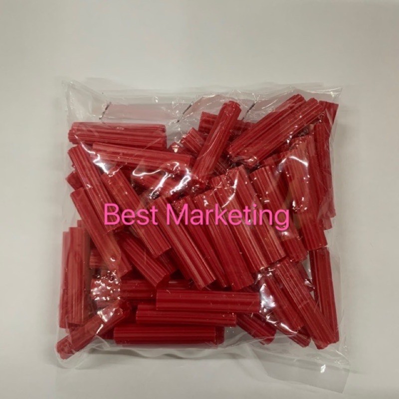 PVC Wall Plug Red 6MM X 90Pcs +- (1 Pack) | Shopee Malaysia