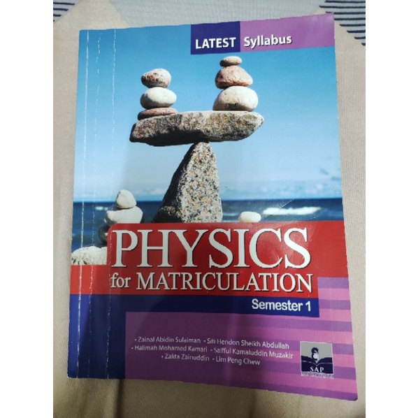 buku Matrikulasi physics- buku nota physics| latest syllabus | Shopee ...