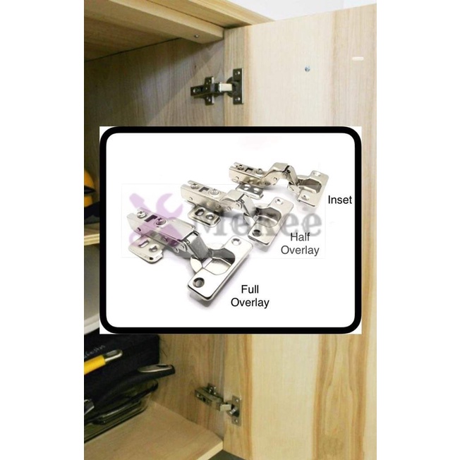 Soft close cabinet door hinge engsel wood furniture full overlay half ...