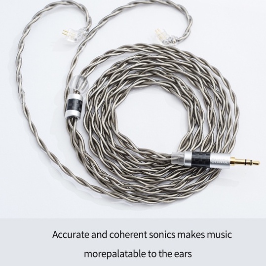 4 Core Copper Silver Plated Headphone Cable 2.5mm 3.5mm 4.4mm To MMCX 0.78mm 2Pin QDC TFZ HIFI ...