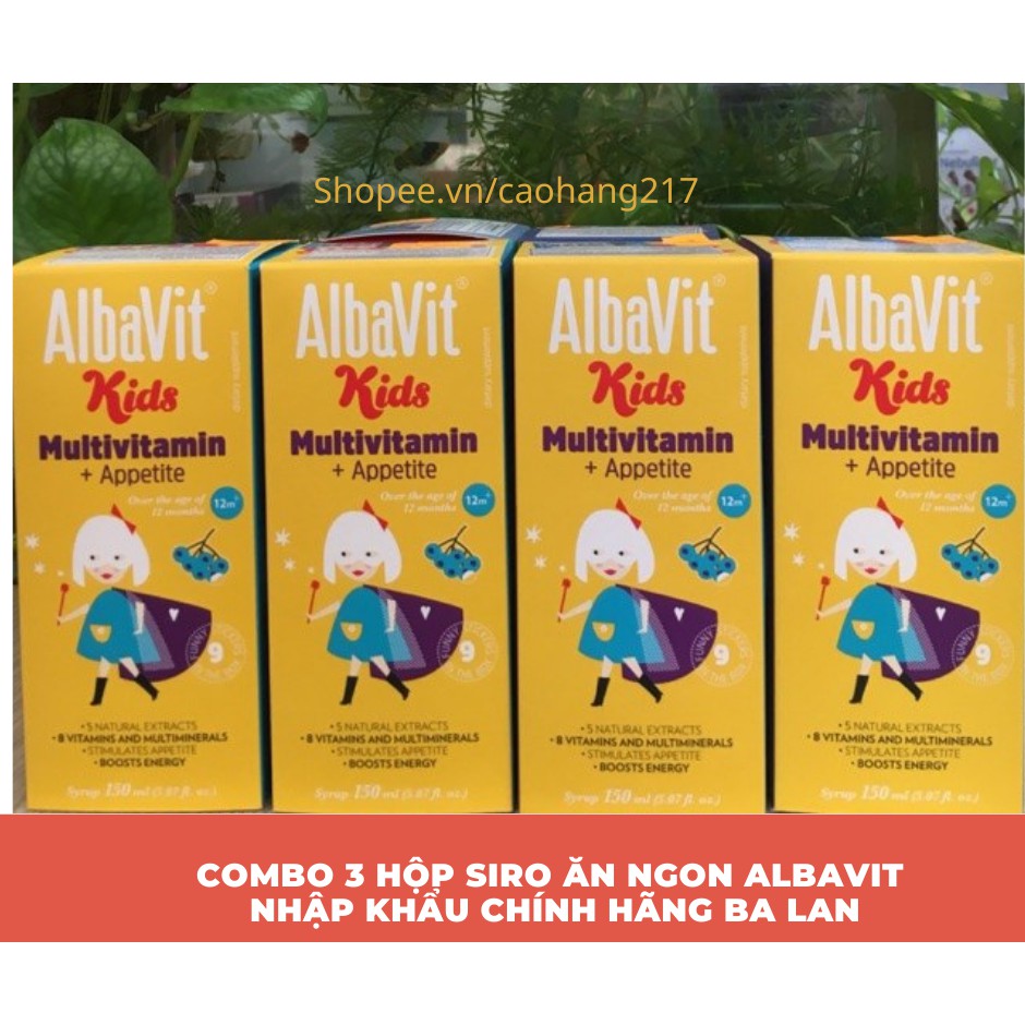 Combo 3 boxes of genuine Albavit syrup imported from Poland - Albavit ...