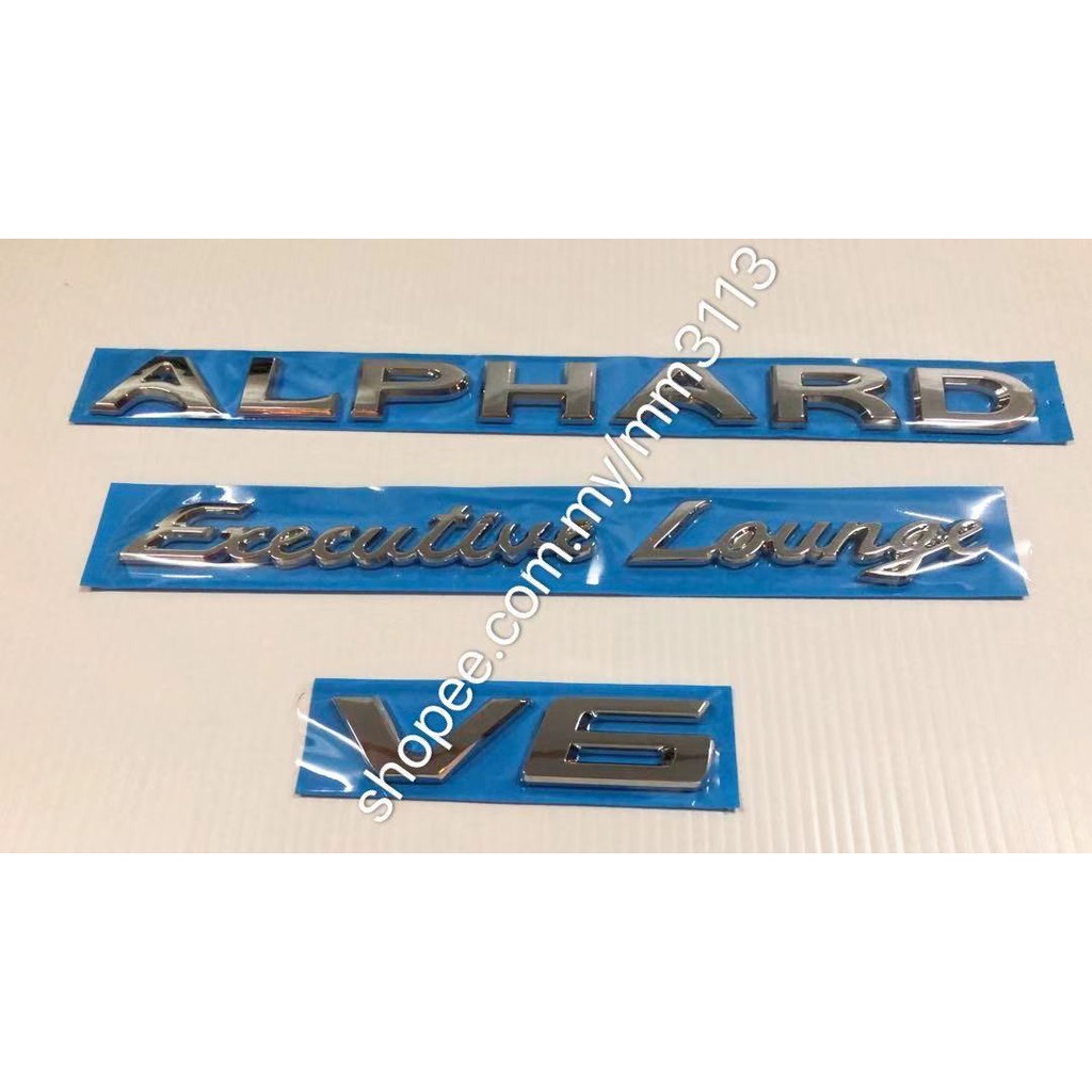 EMBLEM LOGO FOR TOYOTA ALPHARD CHROME | Shopee Malaysia