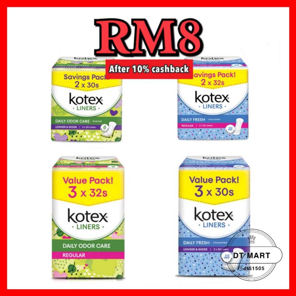 pantiliners kotex - Prices and Promotions - Mar 2023 | Shopee Malaysia