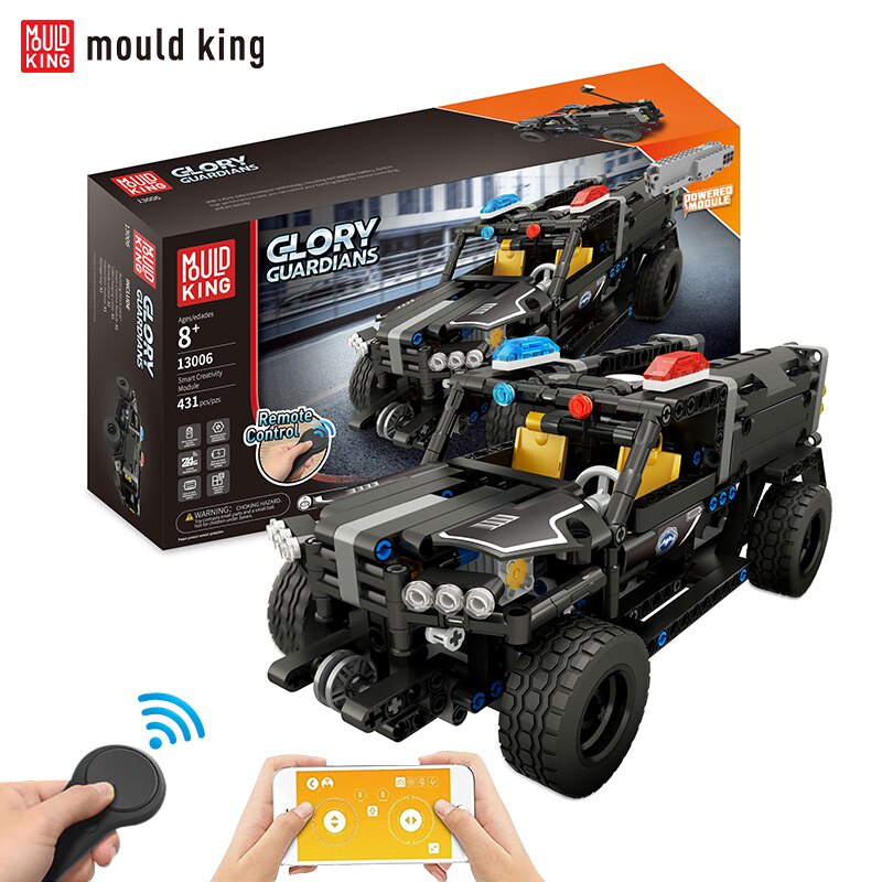 Mould King 13006 Technic First Responder Remote Control (Black ...