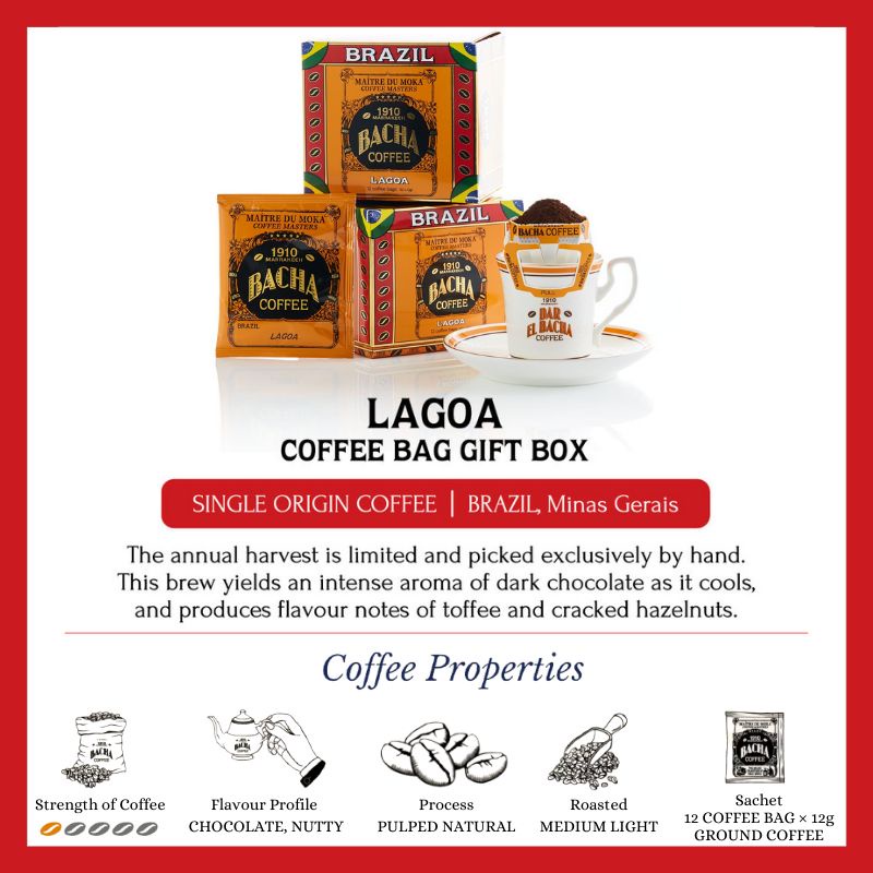 (Promo) Bacha Coffee Single Origin/Fine Flavoured Coffee Bag Gift Box ...