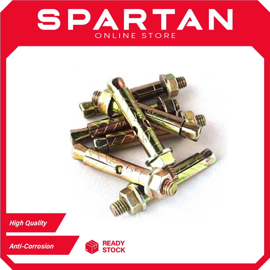 SYW Sleeve Anchor 8MM 10MM 12MM 16MM (1 PCS) Iron Metal Wall Plug Screw ...