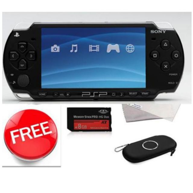 Sony PSP 1000 -Included 32gb memory+crystal/silicone+protector+pouch ...