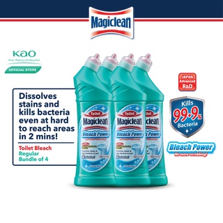 [Bundle of 4] MAGICLEAN Toilet Bleach Regular (500ml) | Shopee Malaysia