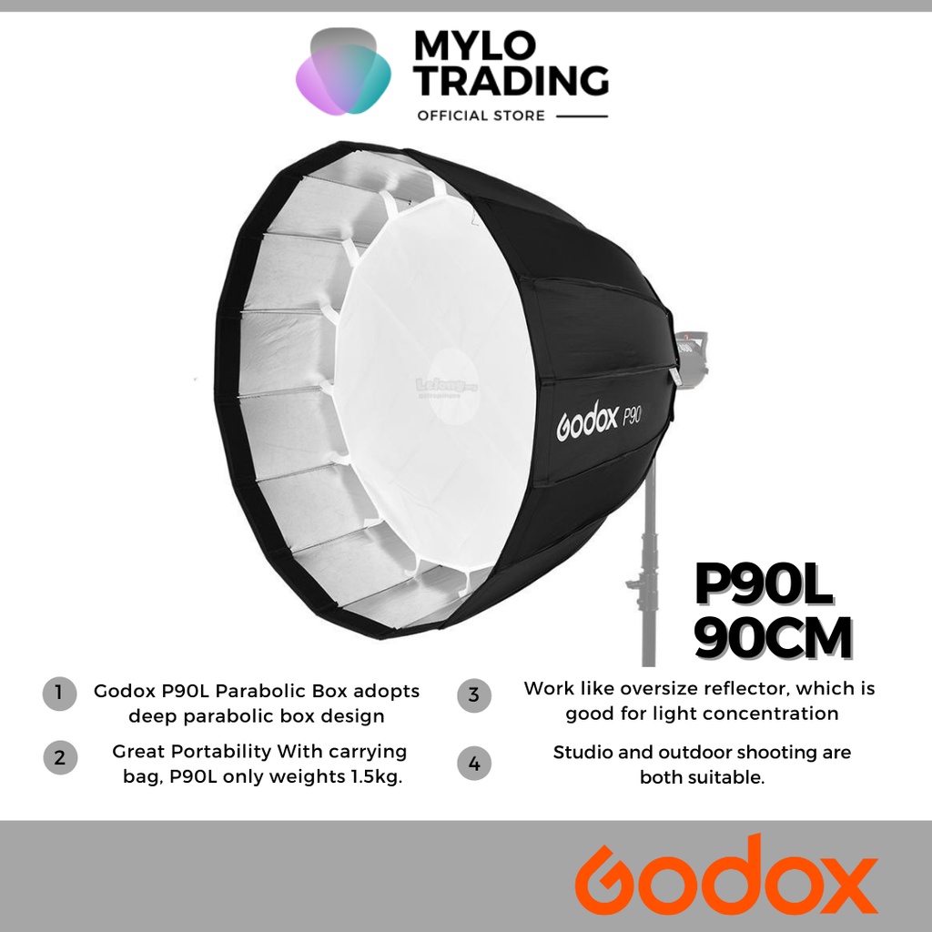 Godox P90L 90cm Deep Parabolic Softbox | Shopee Malaysia