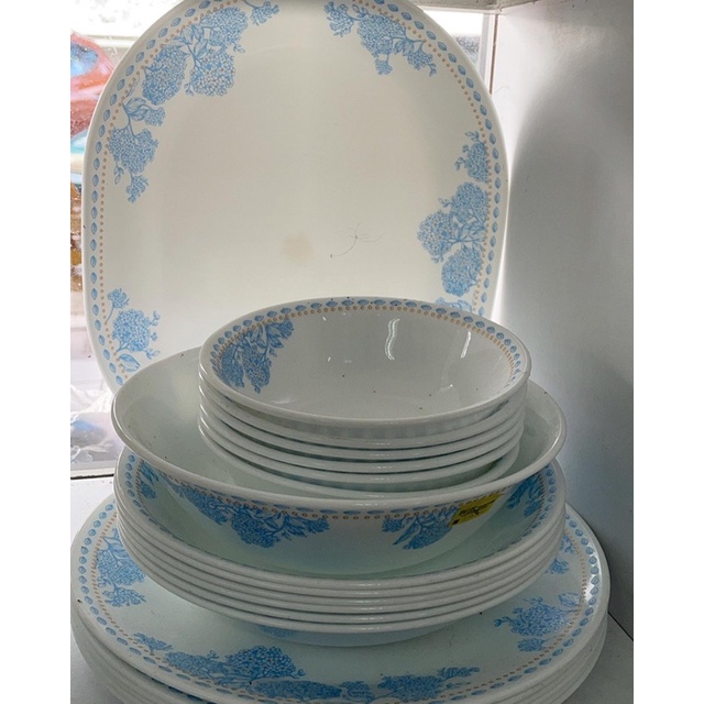 (baca dulu sebelum order) CORELLE Blue Hydrangea/Peony Bouquet/Blooming ...