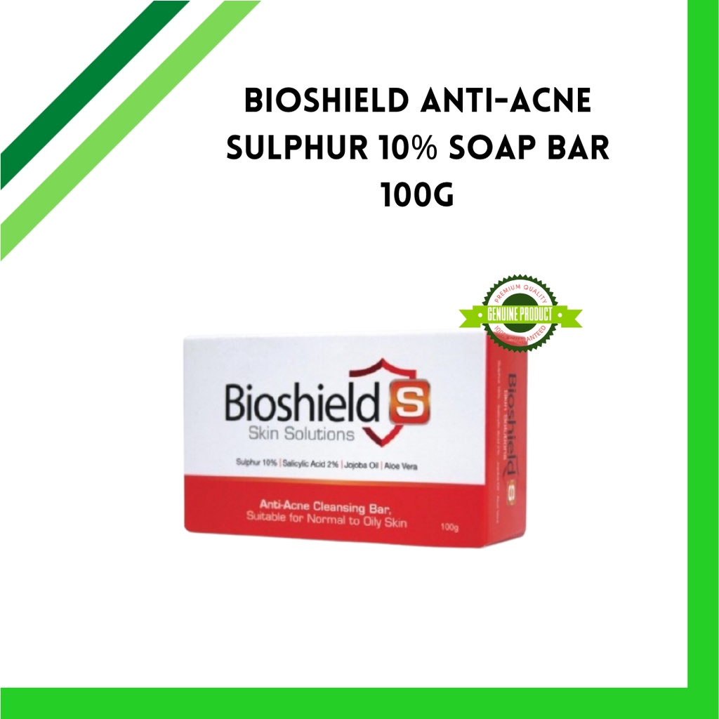 BIOSHIELD ANTI-ACNE SULPHUR 10% SOAP BAR 100G (CLEARANCE) | Shopee Malaysia