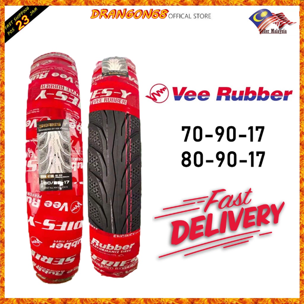 TYRE TAYAR original vee rubber diamond 70-90/17 & 80-90/17 (maxxis) 💯 ...