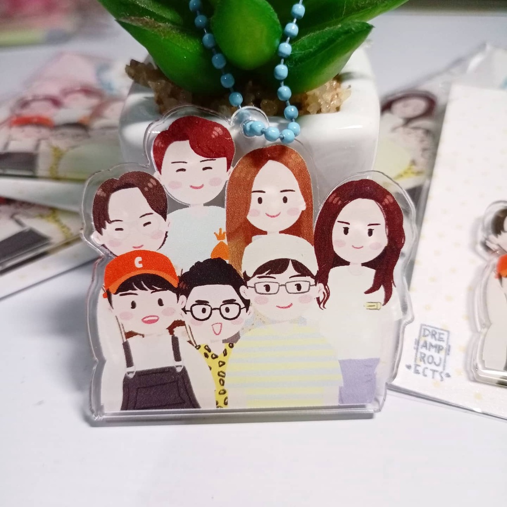 Running Man Family Photo All Member Acrylic Keyring | Shopee Malaysia