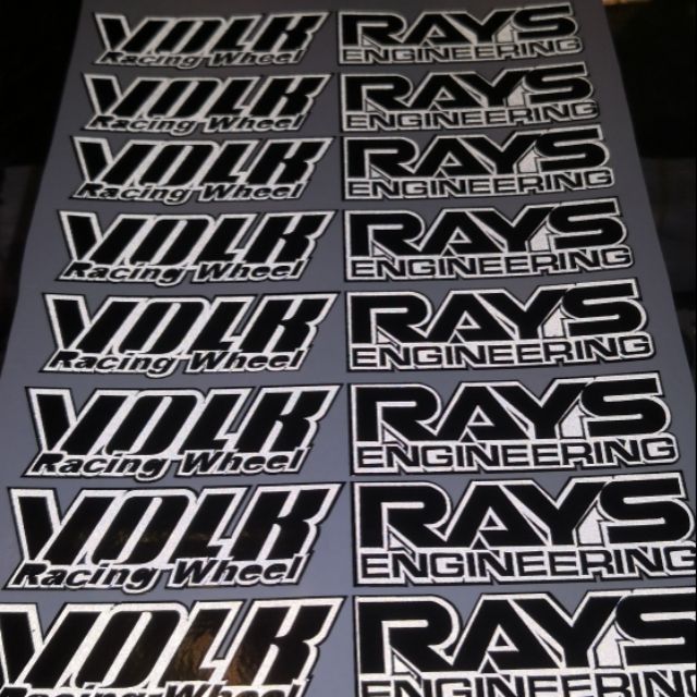 Sticker Rim TE37 Cutting Original | Shopee Malaysia