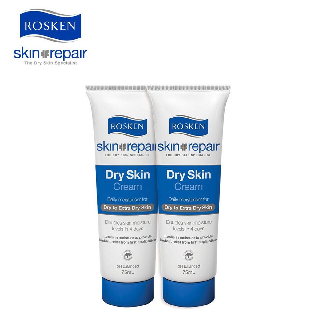 Rosken Skin Repair Dry Skin Cream (75ml x 2) | Shopee Malaysia