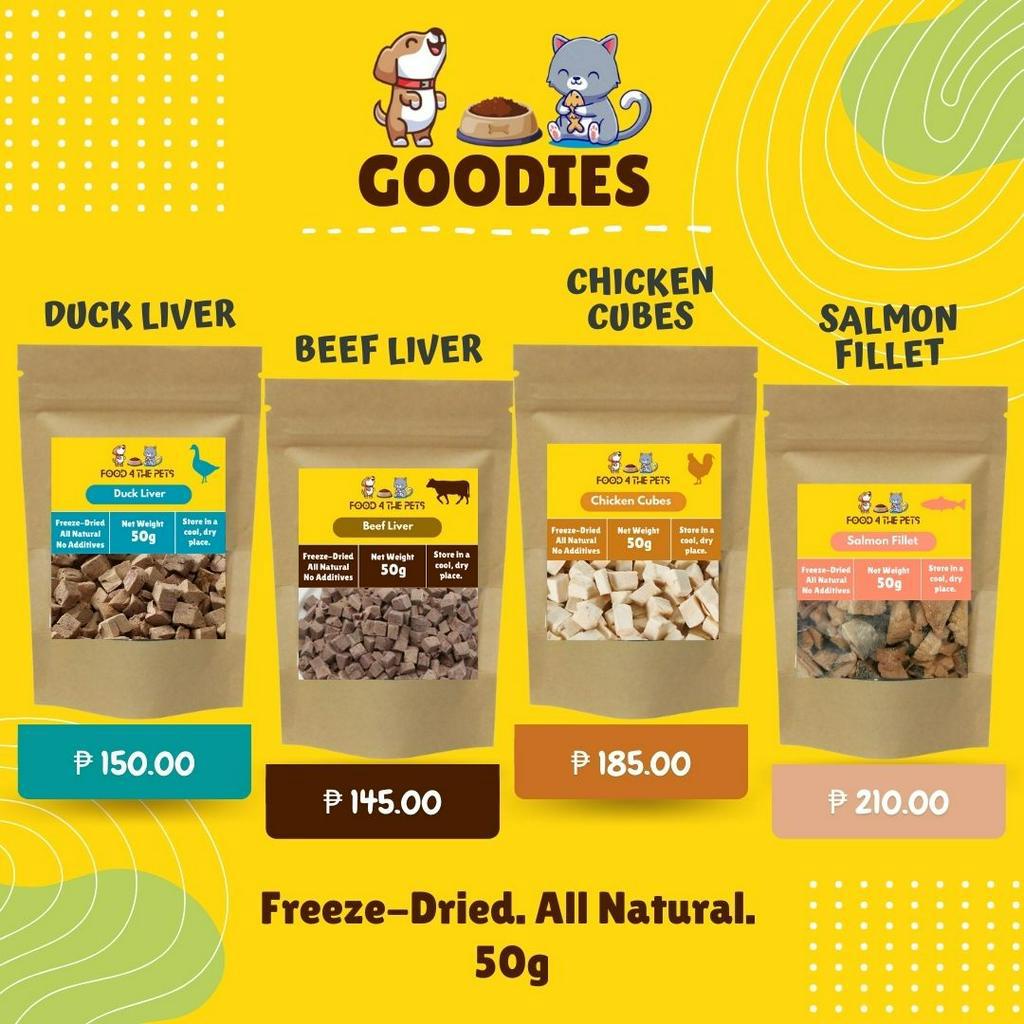 Freeze Dried Pet Treats Beef Liver Duck Liver Chicken Cubes Salmon ...