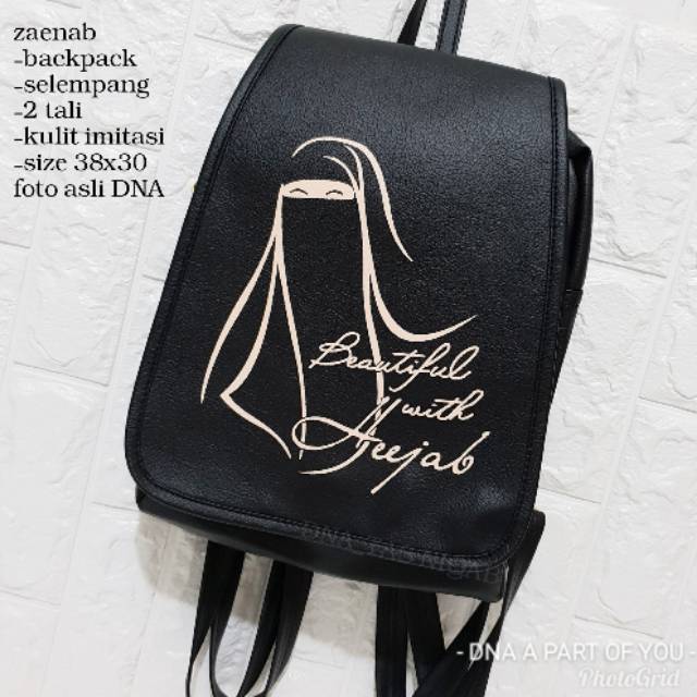 3in1 muslimah Backpack/niqab Backpack/fatimah Backpack/Women's Backpack ...