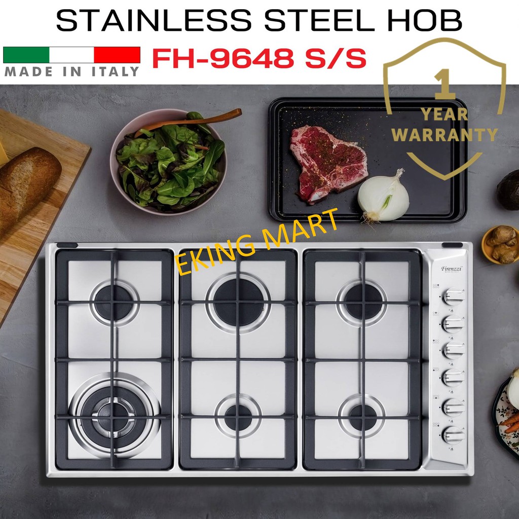 Firenzzi Built In Hob Gas Hob Prestige Made In Italy Gas Cooker Sabaf 6 ...
