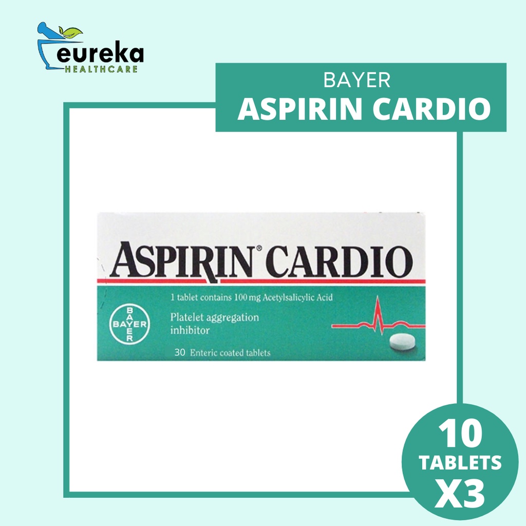ASPIRIN CARDIO 100MG 10'S X 3 / 10'S x 10 | Shopee Malaysia