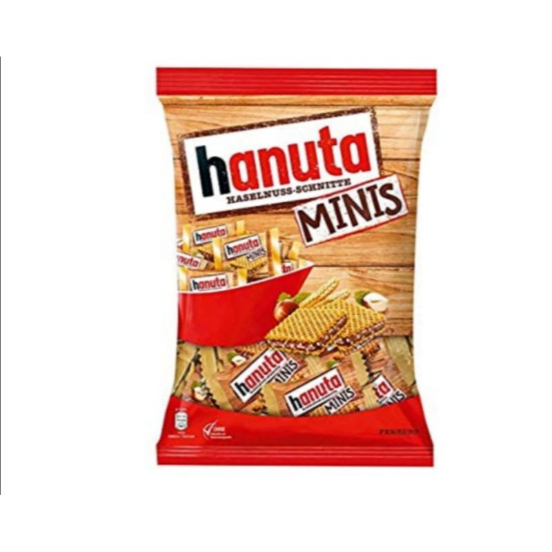 FERRERO Hanuta Hazelnuts Wafer MINIS Bag (200g)Expired （1.8.2024 ...