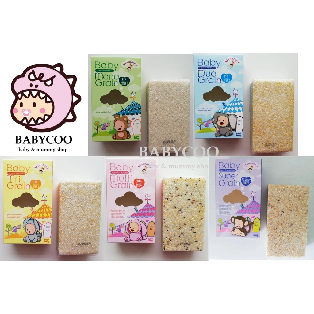 [Ready Stock] MommyJ Mommy J Organic Natural Healthy Baby Pearl White Rice Steps 1 2 3 4 5 宝宝健康米 ...