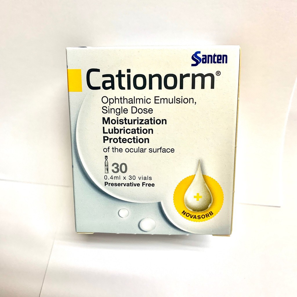 CATIONORM OPHTHALMIC EMULSION 0.4ML 30'S | Shopee Malaysia
