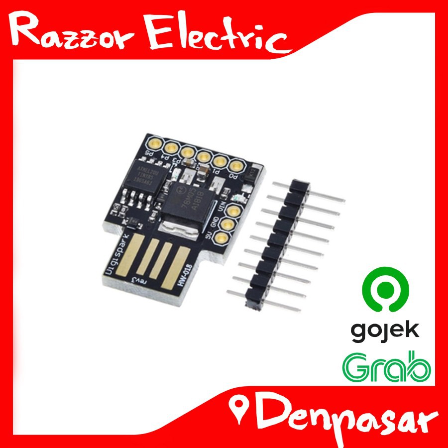 Digispark ATtiny85 Mini Kickstarter Arduino Board USB AT TINY85 Micro ...