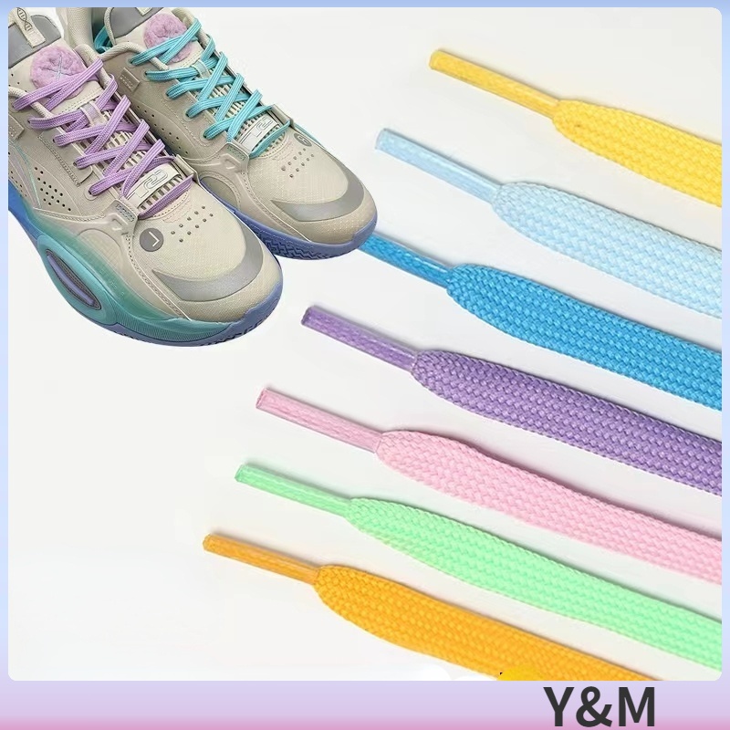 COD Double Layer Thickened Flat Hollow Color Polyester Shoelaces flat ...