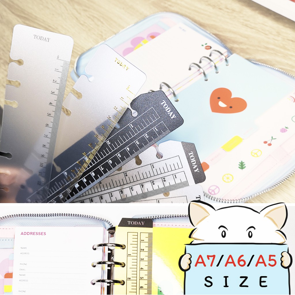 Planner Ruler BASIC ️ 6 Holes Dividers Refill Divider Plan Index ...