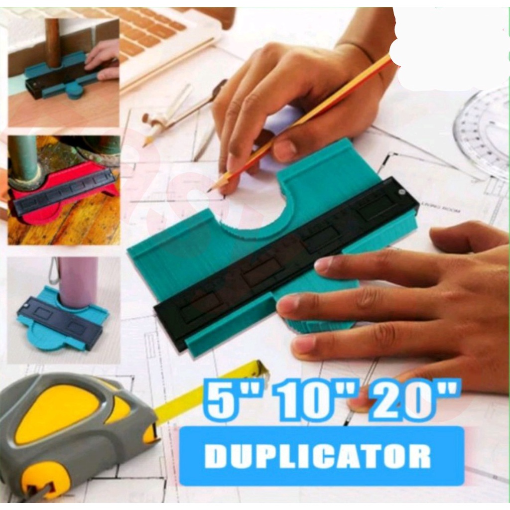 5” / 10" /Plastic Contour Profile Gauge Duplicator 120MM/250MM/Wood Marking Tool RANDOM COLOUR ...
