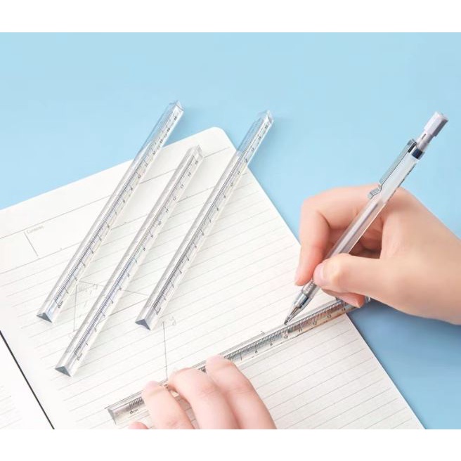 Mini Transparent Plastic Triangle Ruler 15cm/20cm | Shopee Malaysia