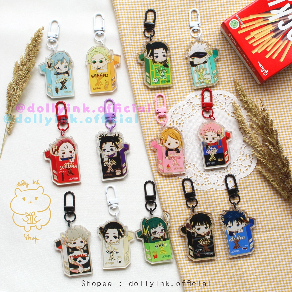 GANTUNGAN Jujutsu kaisen P CKY keychain by dollyink/keychain jjk/jjk ...